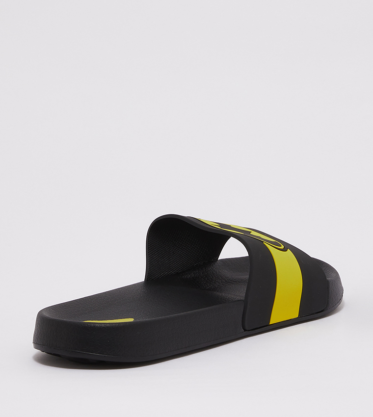 Buy BATM @ CCC Color Block Slide Slippers In Black | 6thStreet Bahrain
