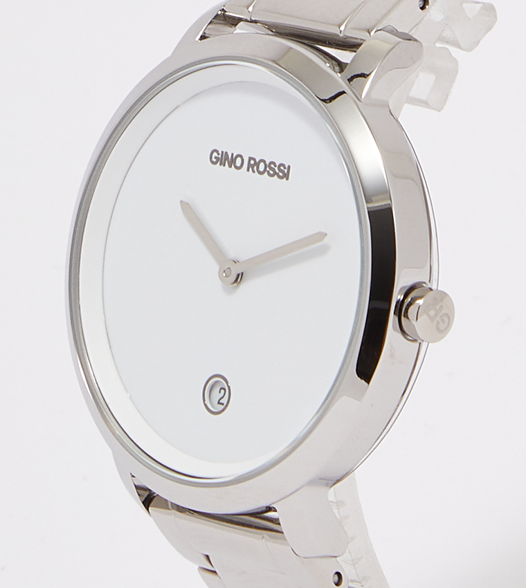 Buy Gino Rossi @ CCC Classic Analog Watch In Silver | 6thStreet Qatar