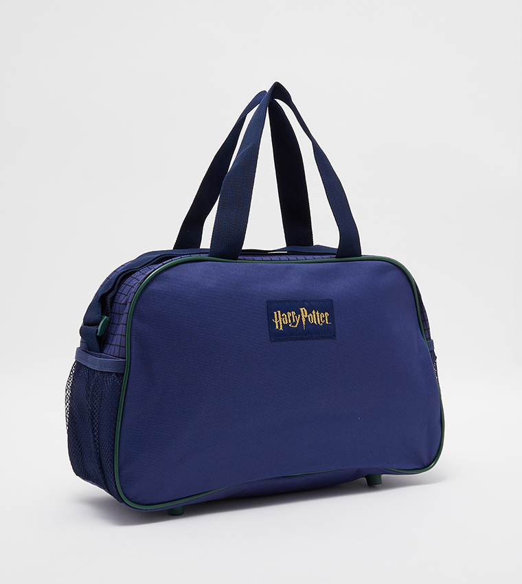 Buy CCC Printed And Fur Detail Duffle Bag In Green | 6thStreet UAE