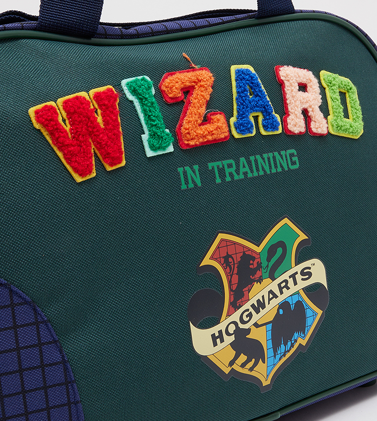 Buy CCC Printed And Fur Detail Duffle Bag In Green | 6thStreet UAE