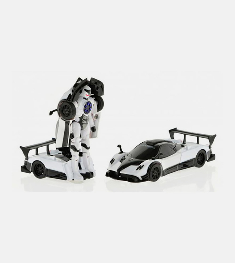 Buy Rastar Pagani Zonda R Transformable Diecast Car 1:32 Scale White In ...