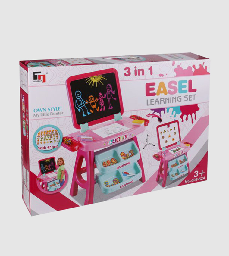 Buy Toonz 3 In 1 Easel Learning Desk Play Set In Multiple Colors ...