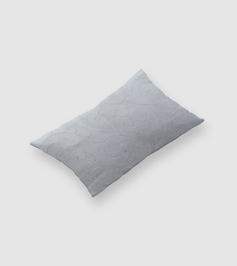 Buy HIS & HERS Shell Filling Embossed Rectangular Filled Cushion With ...