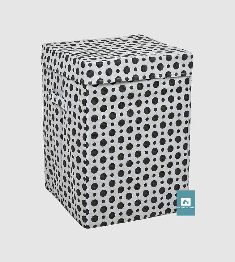 Buy HIS & HERS Storage Cubes Large White Black Dot In Multiple Colors ...