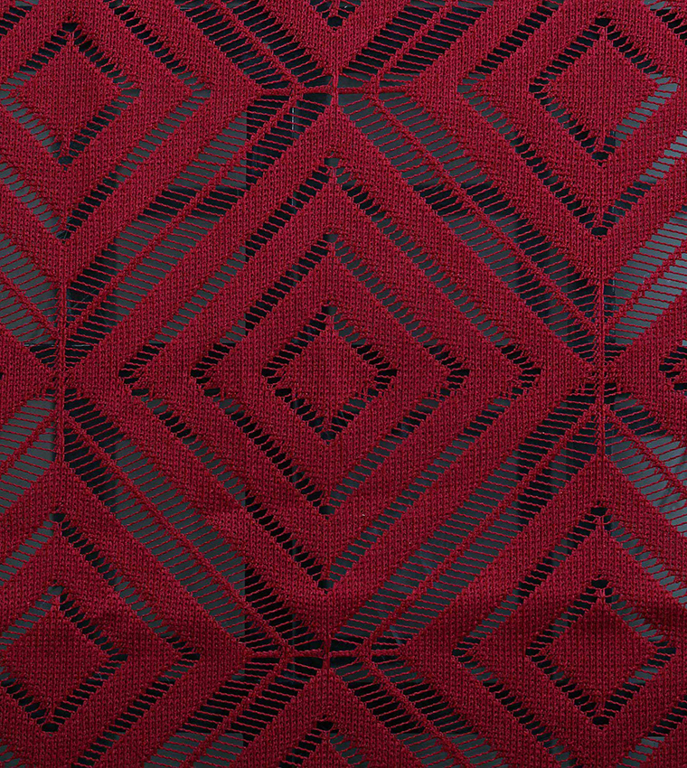 Buy HIS & HERS Cloth Table Cover Checkered 4 Seater In Maroon ...