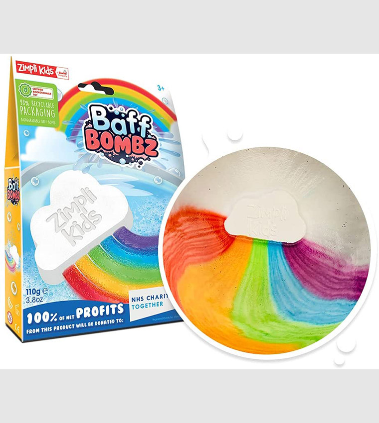 Buy Zimpli Kids @ Simba Baff Bomb White Cloud Rainbow Effect In ...