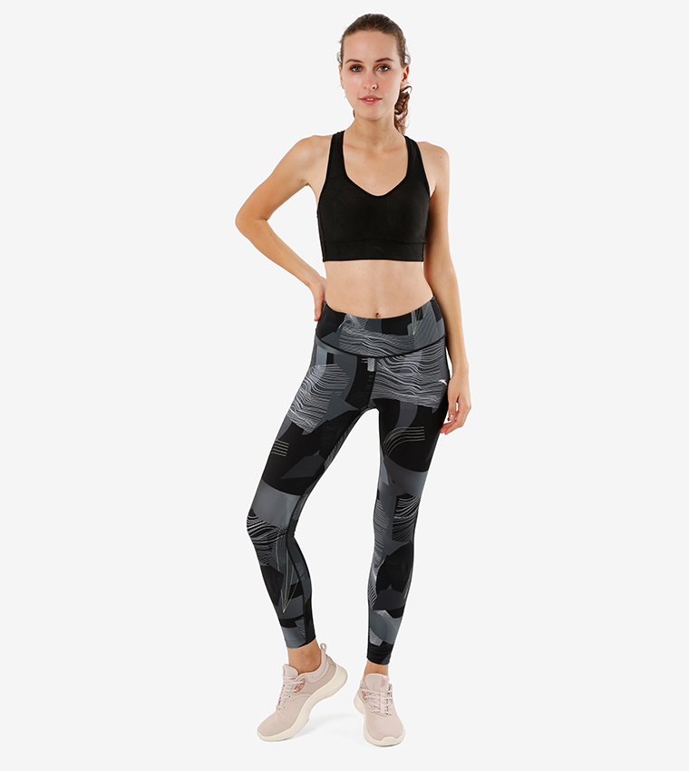 Buy Anta Elasticated Waistband Tight Pants Black In Black | 6thStreet UAE
