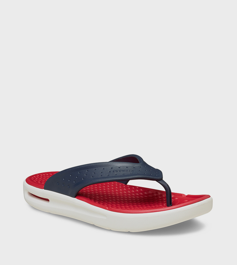 Buy Crocs InMotion Flip In Navy | 6thStreet Kuwait