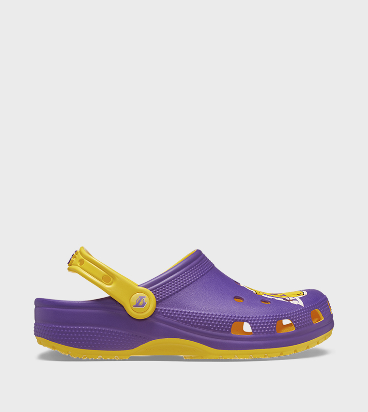 Buy Crocs NBA Los Angeles Lakers Classic Clogs In Purple | 6thStreet UAE