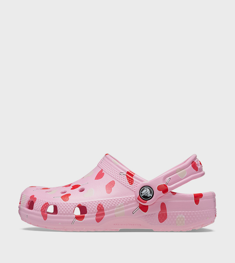 Buy Crocs Kids' Classic VDay Clog In Pink | 6thStreet Bahrain