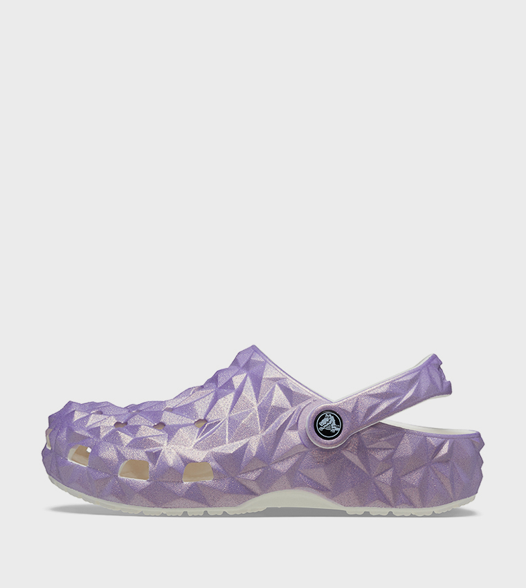Buy Crocs Classic Iridescent Geo Clog In Purple | 6thStreet Qatar