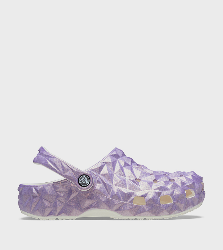 Buy Crocs Classic Iridescent Geo Clog In Purple | 6thStreet Qatar