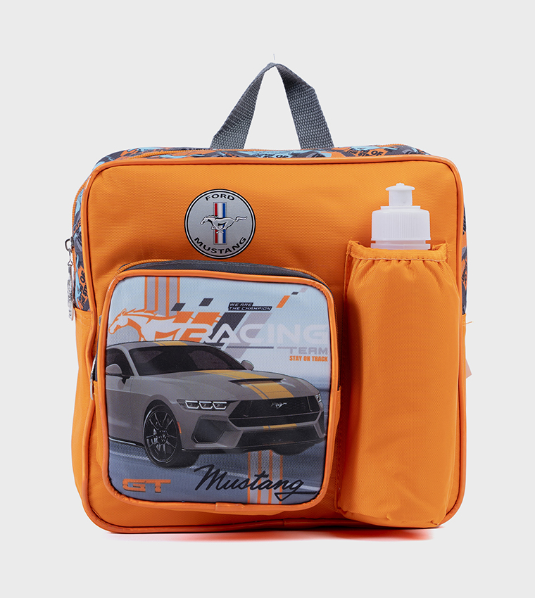 Buy RAINBOW MAX Mustang Race Backpack, Water Bottle, Lunch Box With ...