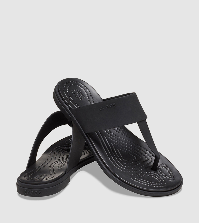 Buy Crocs Tulum Flip In Black | 6thStreet UAE