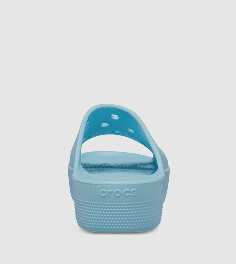 Buy Crocs Classic Platform Slide In Blue | 6thStreet UAE