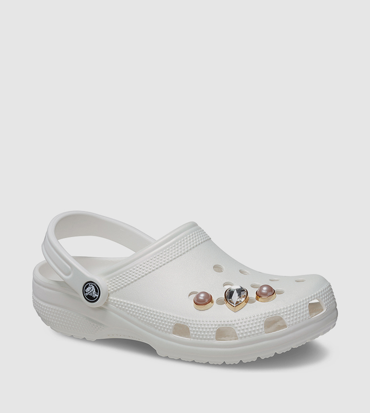 Buy Crocs Classic Crystals Pearls Clog In White | 6thStreet Saudi Arabia
