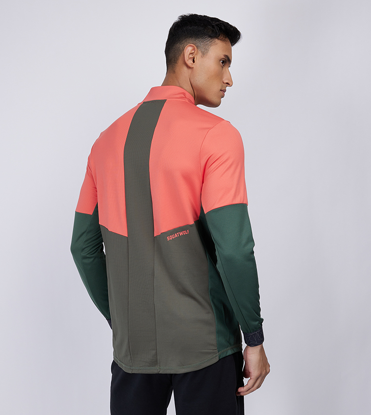 Buy SQUATWOLF Logo Detail Half Zip Active Top In Multiple Colors ...