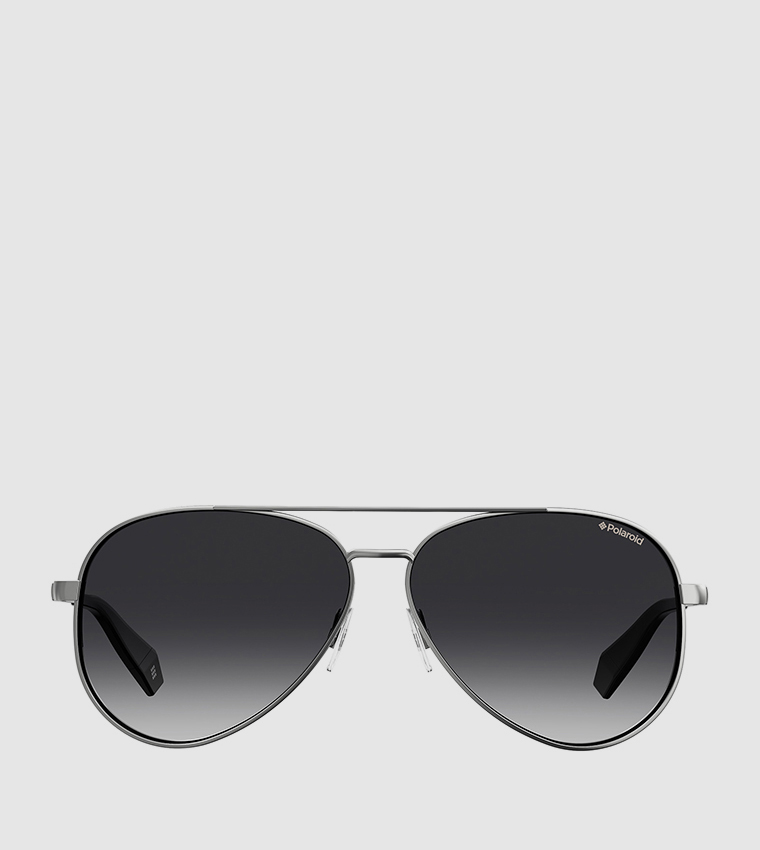 Buy Polaroid Aviator Sunglasses In Grey | 6thStreet UAE