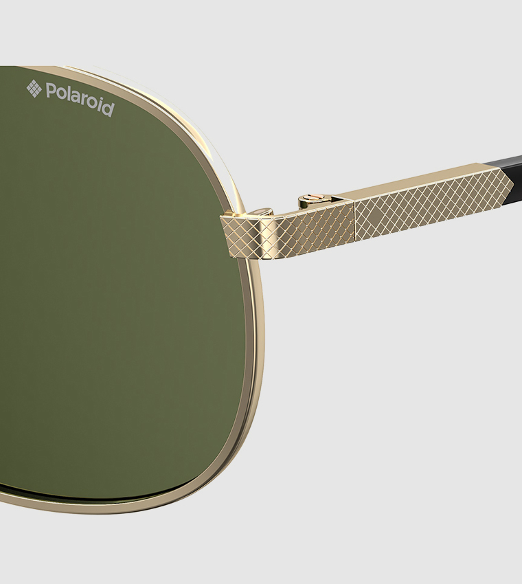 Buy Polaroid Aviator Sunglasses In Gold | 6thStreet Qatar