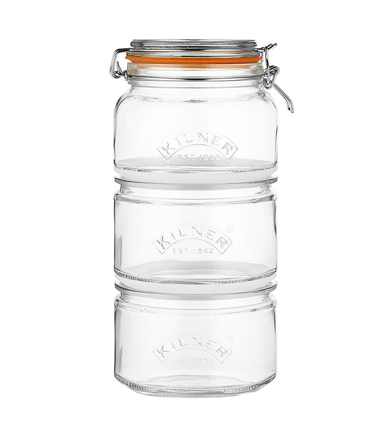 Buy Lakeland Kilner Stackable Glass Jar Set Multi In Multiple Colors ...