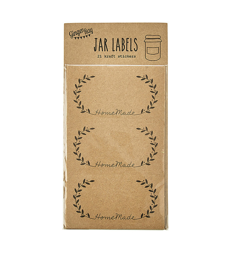 Buy Lakeland 21 Piece Kraft Jam Jar Labels In Multiple Colors ...