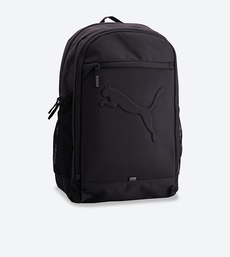 Buy Puma Zip Closure Pocket Buzz Backpack Black In Black | 6thStreet Kuwait