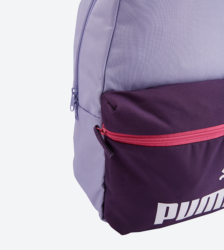 Buy Puma Front Logo Printed Phase Backpack Light Purple In Light Purple ...
