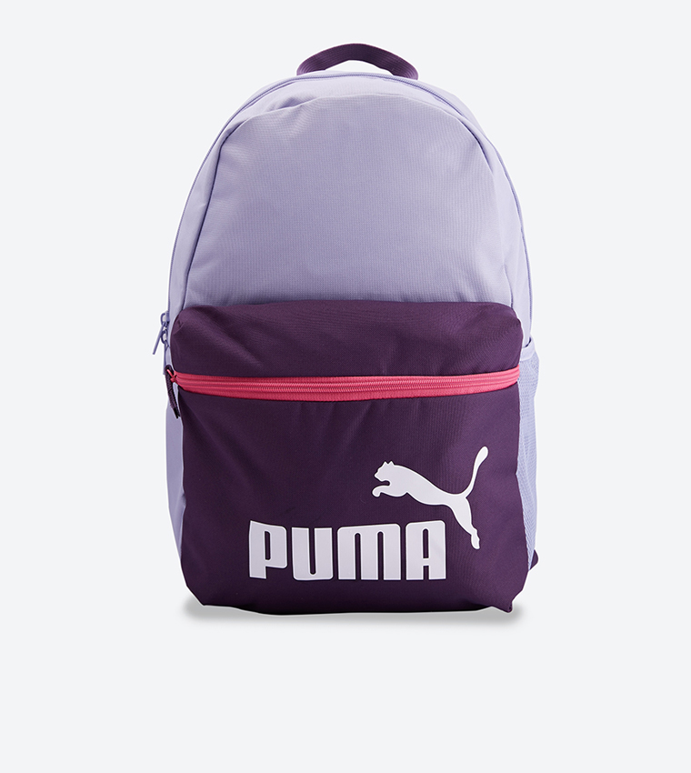 Buy Puma Front Logo Printed Phase Backpack Light Purple In Light Purple ...