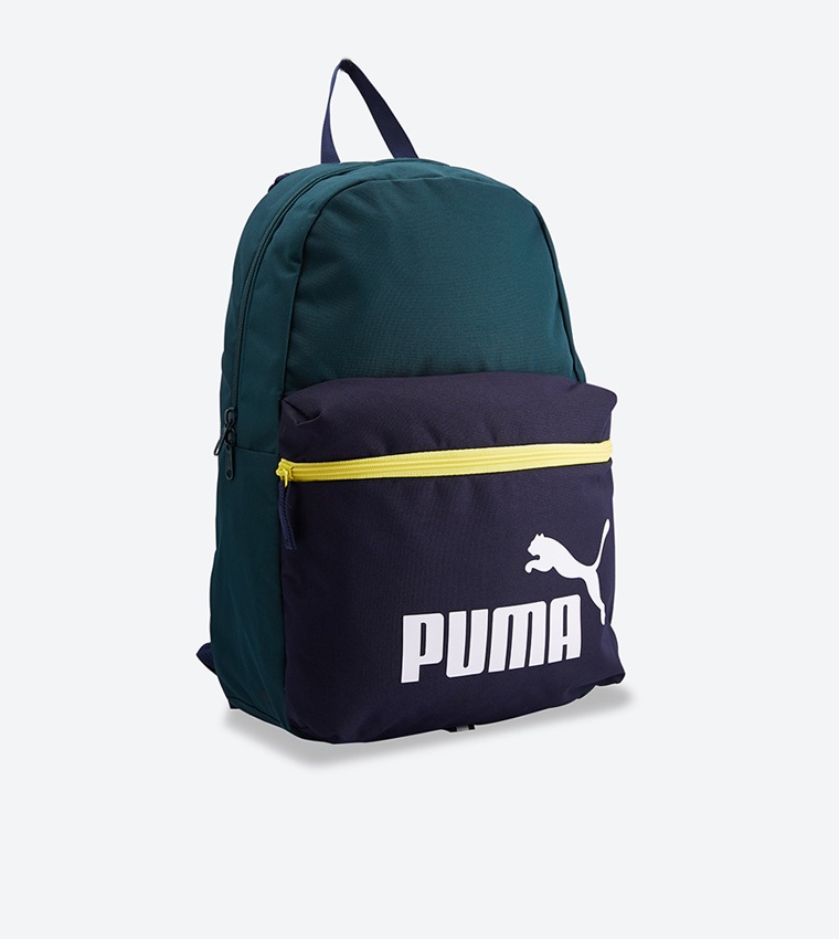 Buy Puma Front Zip Pocket Phase Backpack Green In Green | 6thStreet UAE