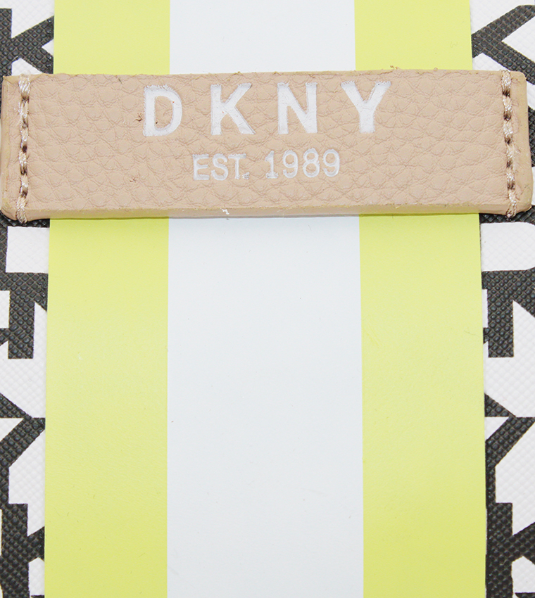 Buy Dkny SIGNATURE STRIPE ORIGINAL Monogram Printed Cosmetic Bag In ...