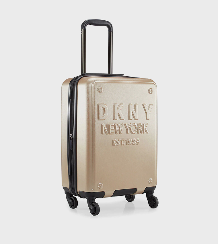 Buy Dkny NEW YORKER Hard Shell Spinner Trolley Bag In Gold | 6thStreet UAE