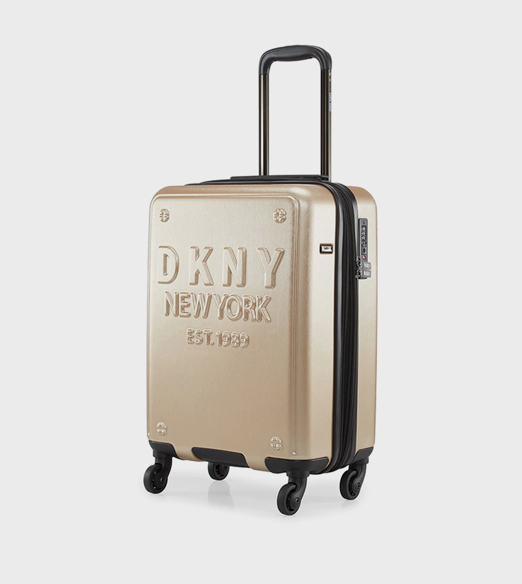 Buy Dkny NEW YORKER Hard Shell Spinner Trolley Bag In Gold | 6thStreet UAE