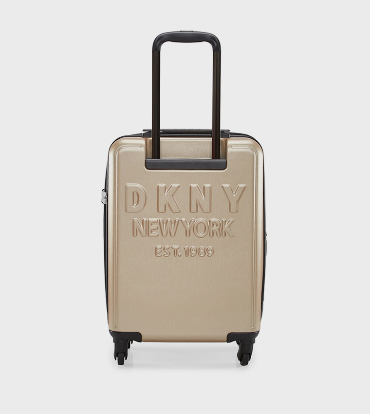 Buy Dkny NEW YORKER Hard Shell Spinner Trolley Bag In Gold | 6thStreet UAE