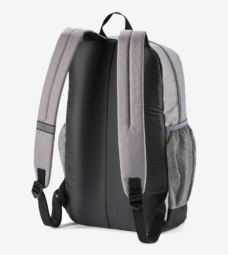 Buy Puma Brand Logo Printed Multiple Pockets Backpack Black In Black ...