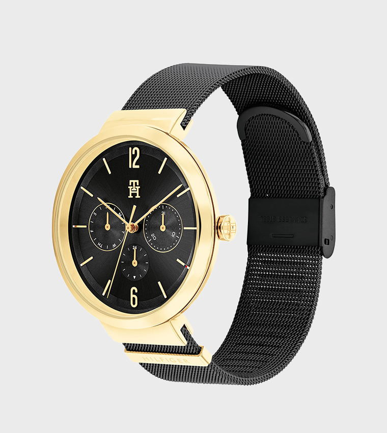 Buy Tommy Hilfiger Round Dial Analog Watch In Black | 6thStreet UAE Buy Tommy Hilfiger Round Dial Analog Watch In Black | 6thStreet UAE