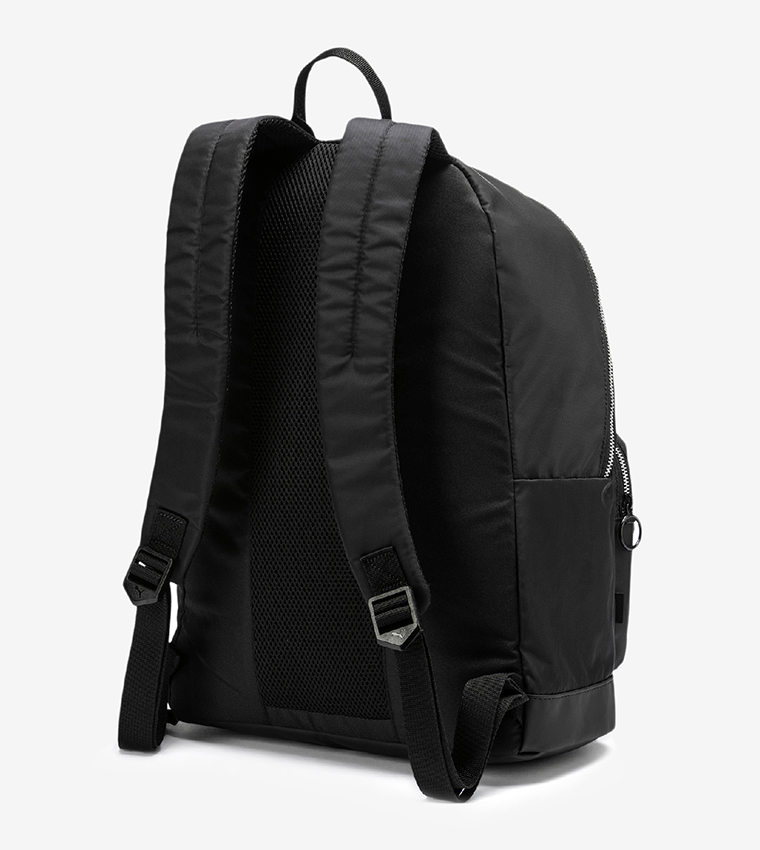 Buy Puma Logo Printed Multiple Pockets Backpack Black In Black ...