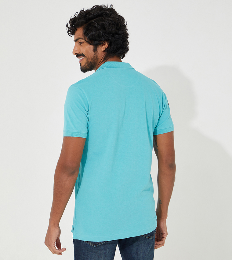 Buy Aeropostale Aero Guys Essential Polo T Shirt In Blue | 6thStreet UAE