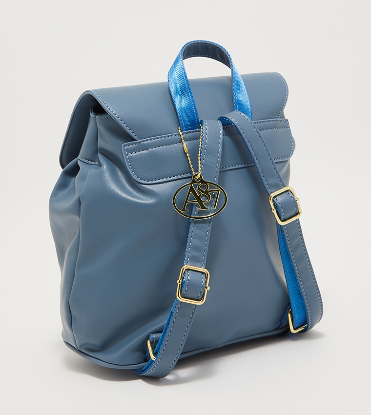 Buy Aeropostale Aero Girls Flap Closure Backpack In Blue | 6thStreet UAE