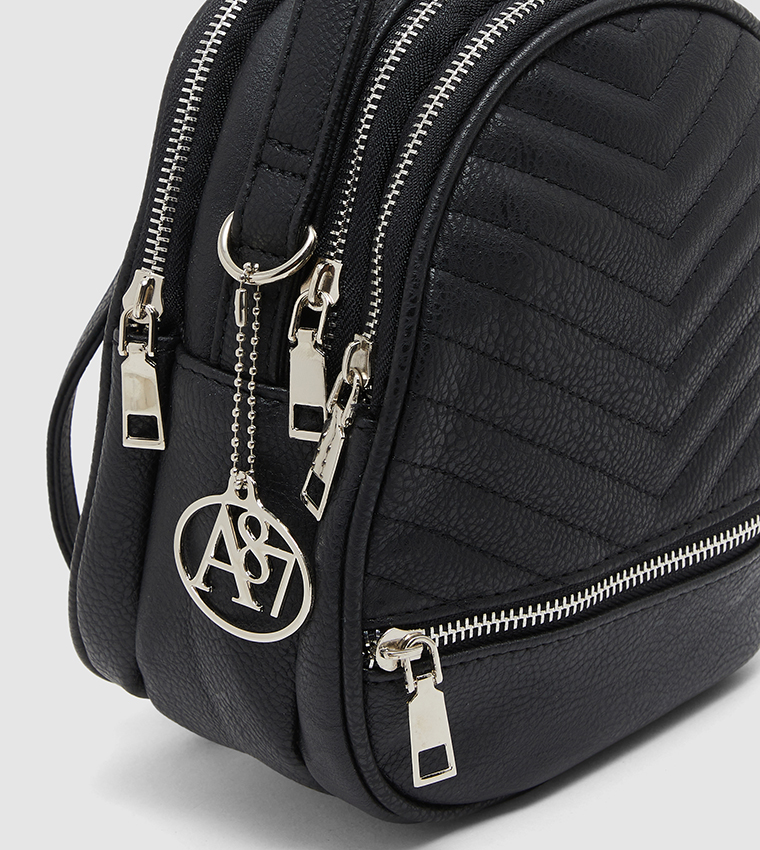 Buy Aeropostale Aero Girls Quilted Backpack In Black | 6thStreet Qatar
