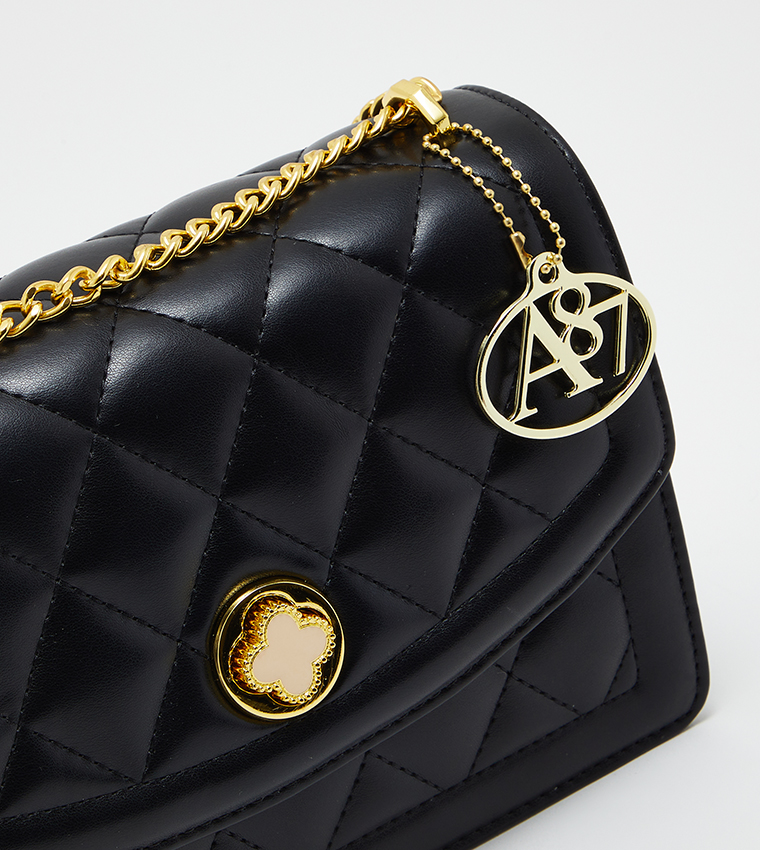 Buy Aeropostale Aero Girls Quilted Crossbody Bag In Black 6thstreet Kuwait