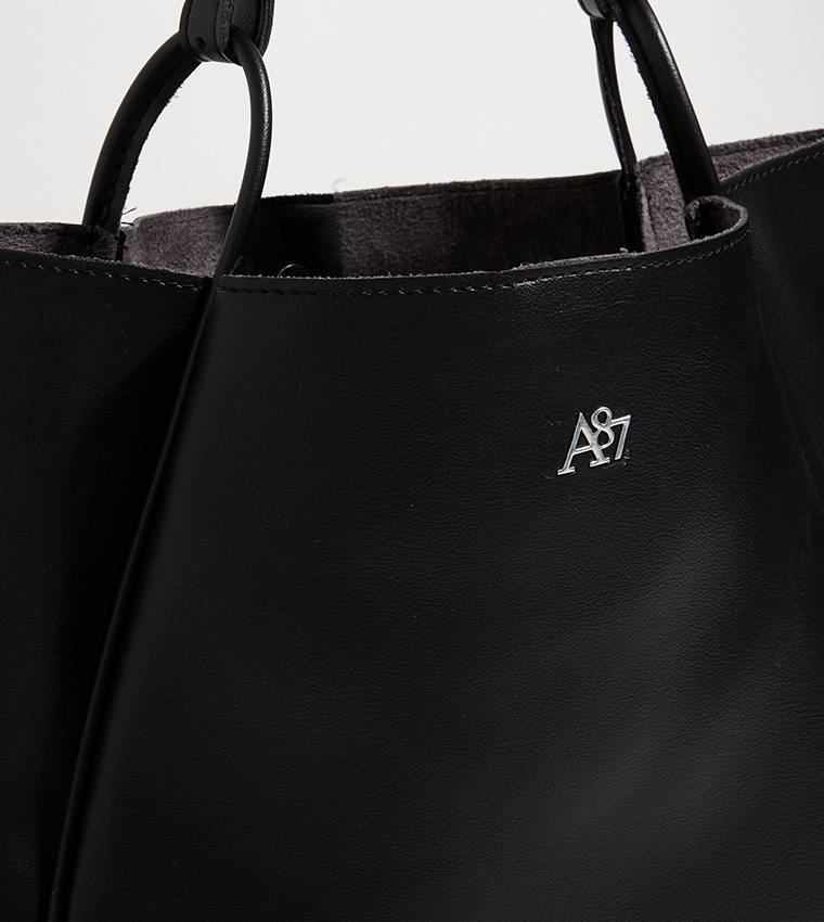 Buy Aeropostale Aero Girls Snap Button Tote Bag Set In Black ...