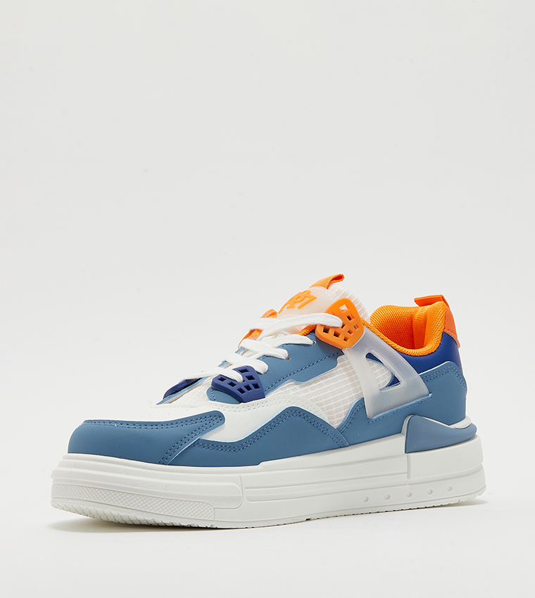 Buy Aeropostale Aero Men's Color Block Sneakers In Blue | 6thStreet ...