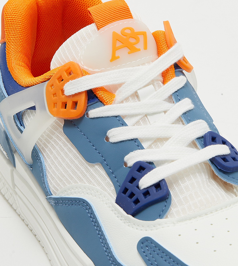 Buy Aeropostale Aero Men's Color Block Sneakers In Blue | 6thStreet ...