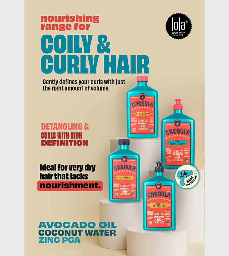 Buy Lola From Rio Creoula Combing Cream For Coily & Curly Hair, 500g In ...