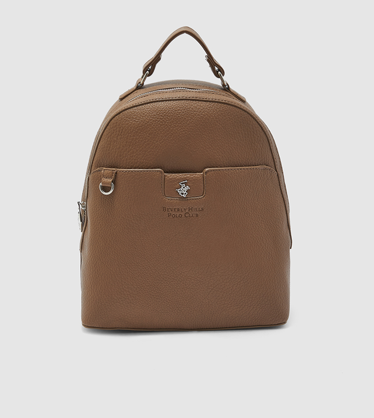 Buy Beverly Hills Polo Club Backpack Brown In Brown | 6thStreet Qatar