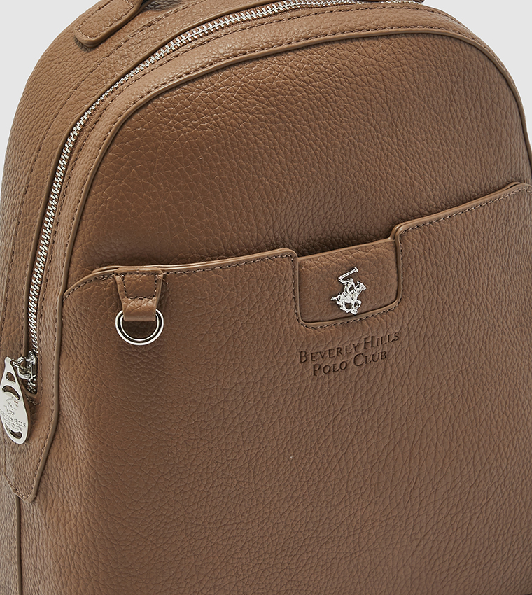 Buy Beverly Hills Polo Club Backpack Brown In Brown | 6thStreet Qatar