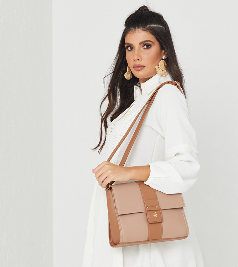 Buy Beverly Hills Polo Club Cross Body Beige In Beige | 6thStreet Bahrain