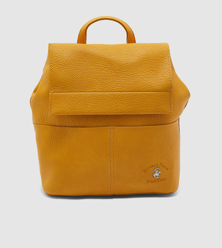 Buy Beverly Hills Polo Club Backpack Yellow In Yellow | 6thStreet Qatar