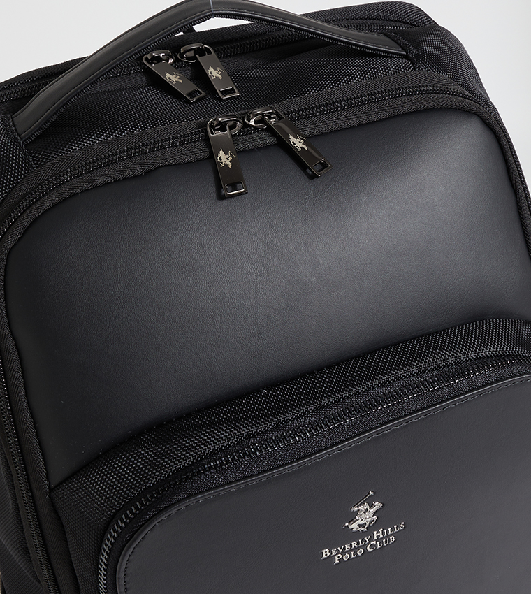 Buy Beverly Hills Polo Club Logo Detail Backpack In Black | 6thStreet UAE