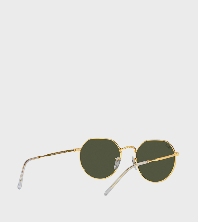Buy Ray Ban JACK Metal Frame Hexagonal Sunglasses In Gold | 6thStreet Qatar